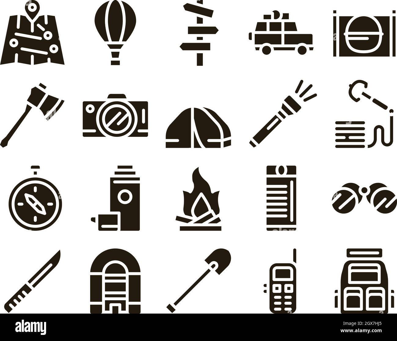 Adventure Collection Elements Icons Set Vector Stock Vector Image & Art ... Adventure Collection Elements Icons Set Vector Stock Vector Image & Art ...