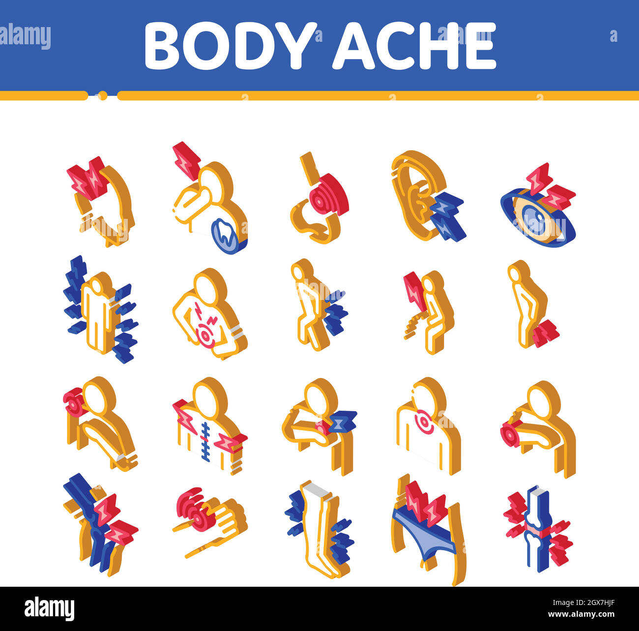 Leg muscle injury vector hi-res stock photography and images - Alamy