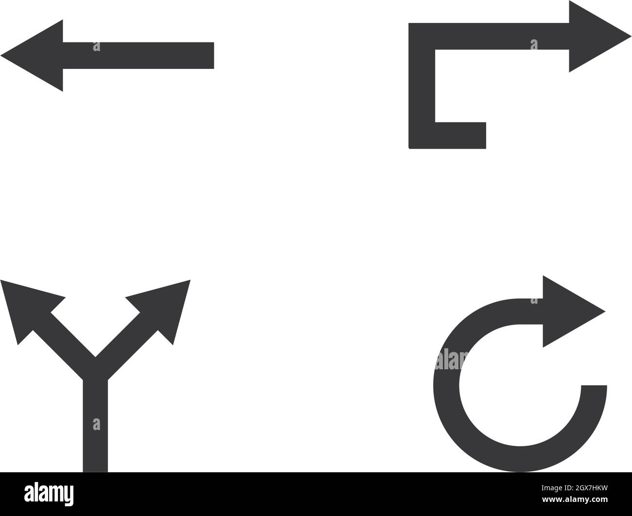 Arrow icon set vector illustration Logo Template design Stock Vector ...