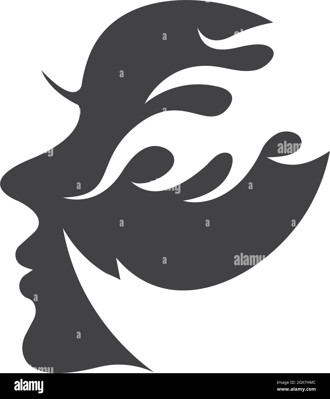 unique face woman icon vector illustration design Stock Vector Image ...
