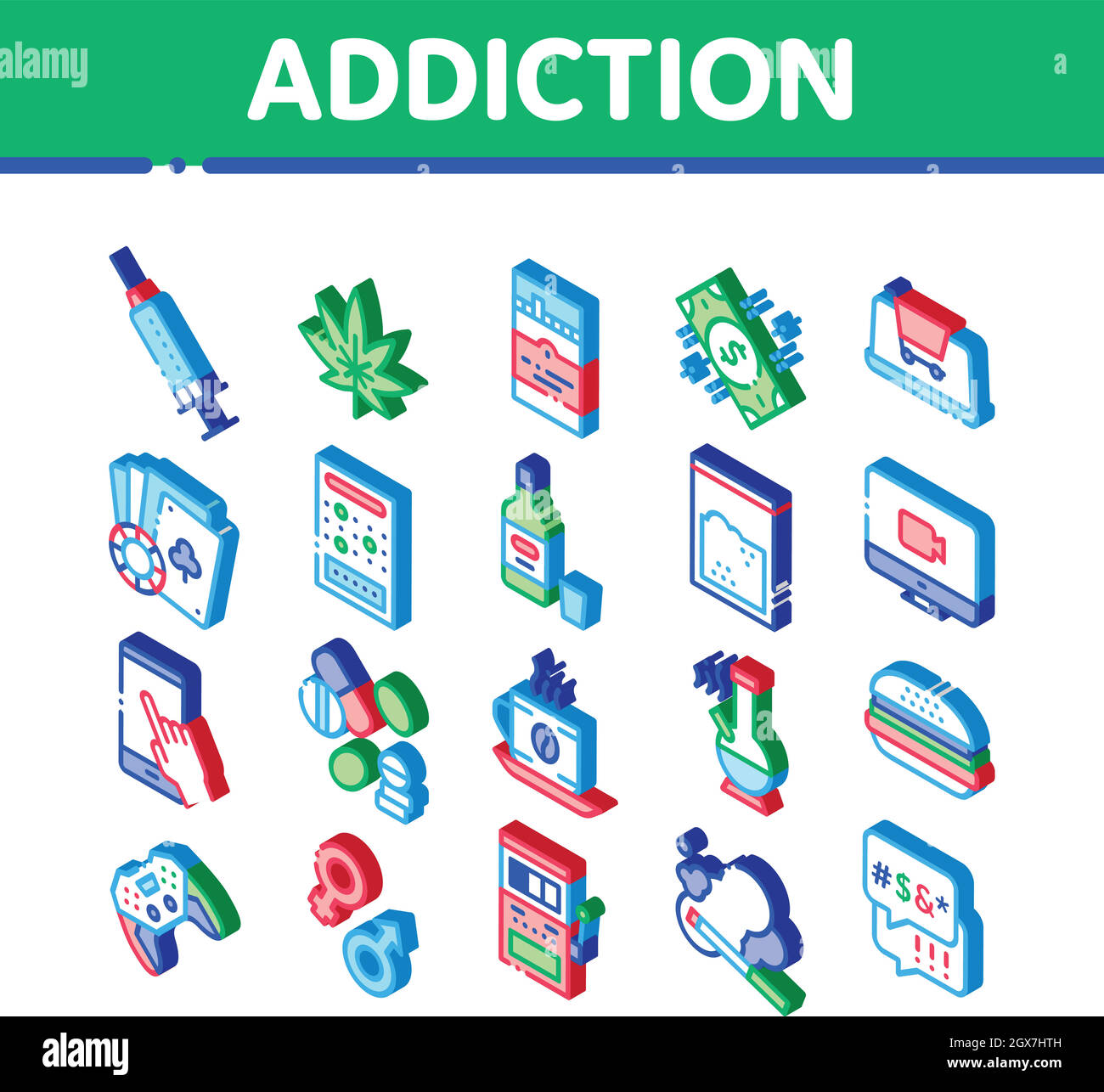 Gaming addict Stock Vector Images - Alamy