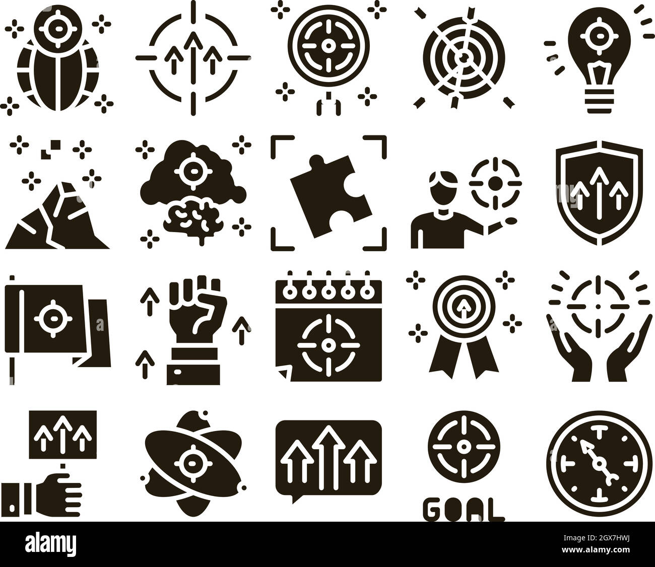 Target goal achievement vector Stock Vector Images - Alamy