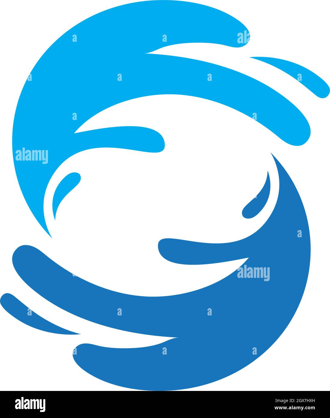 Water Wave symbol and icon Logo Template vector Stock Vector Image ...