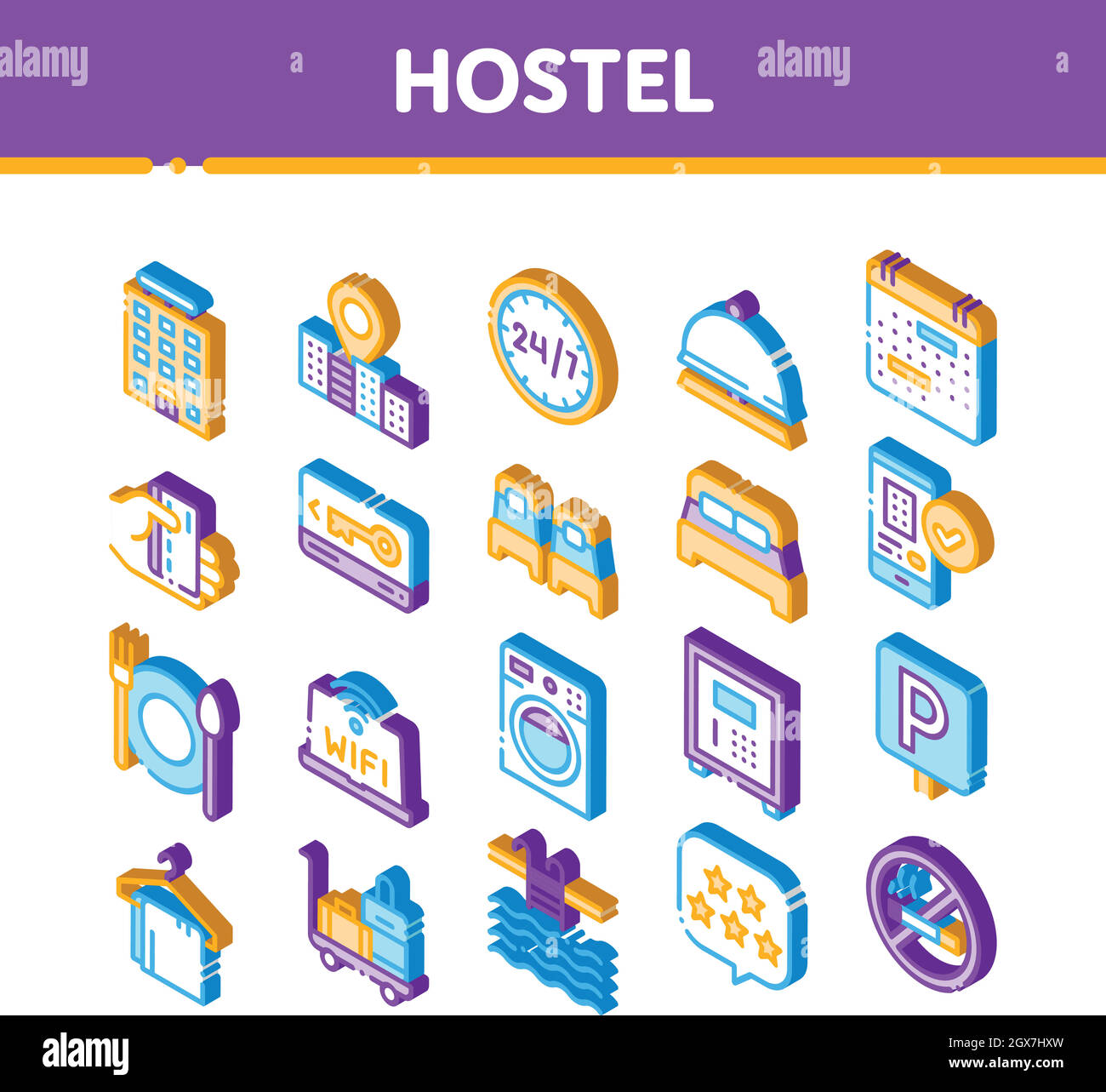 Hostel sign Stock Vector Images - Alamy