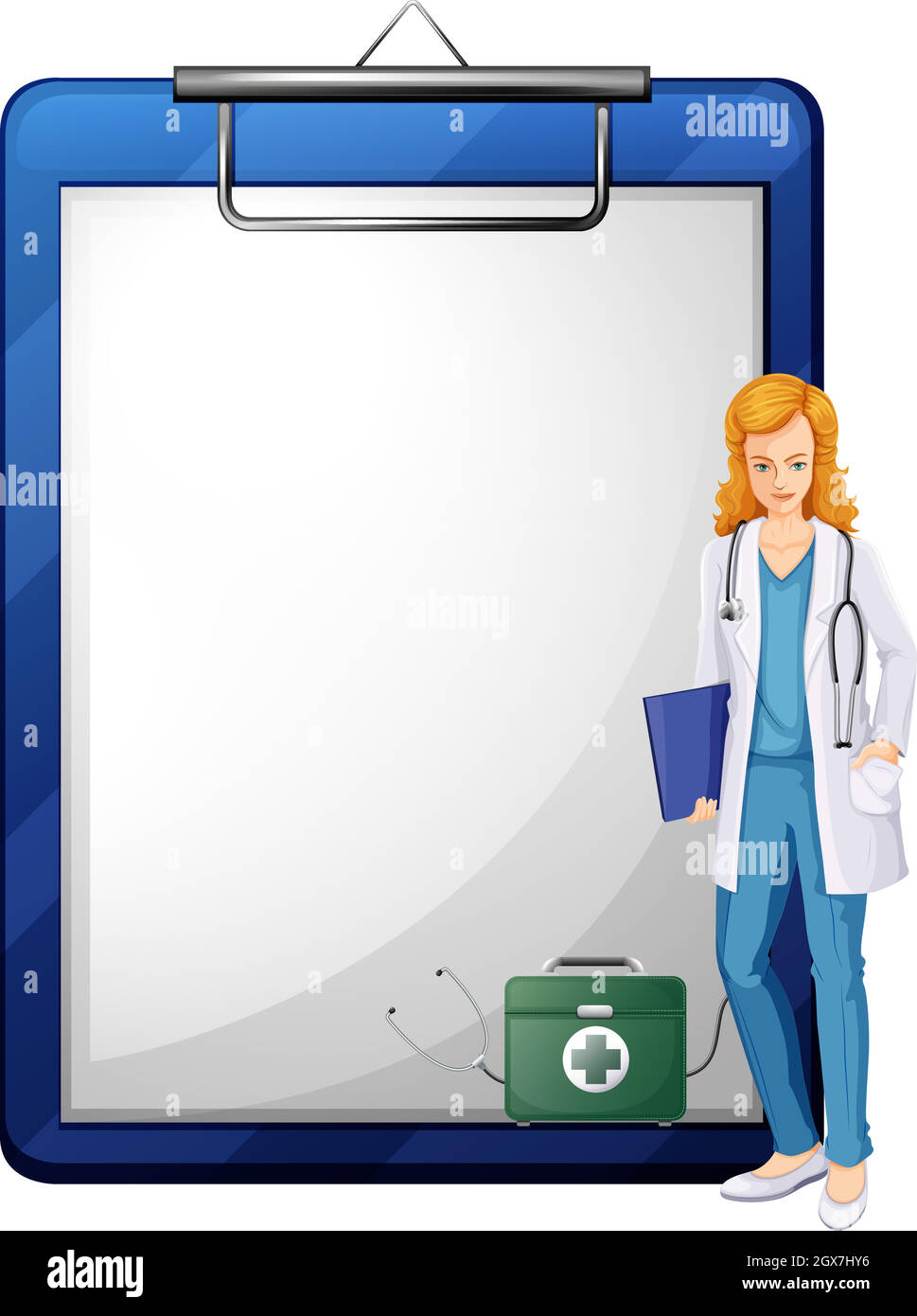 Doctor female first aid Stock Vector Images - Alamy
