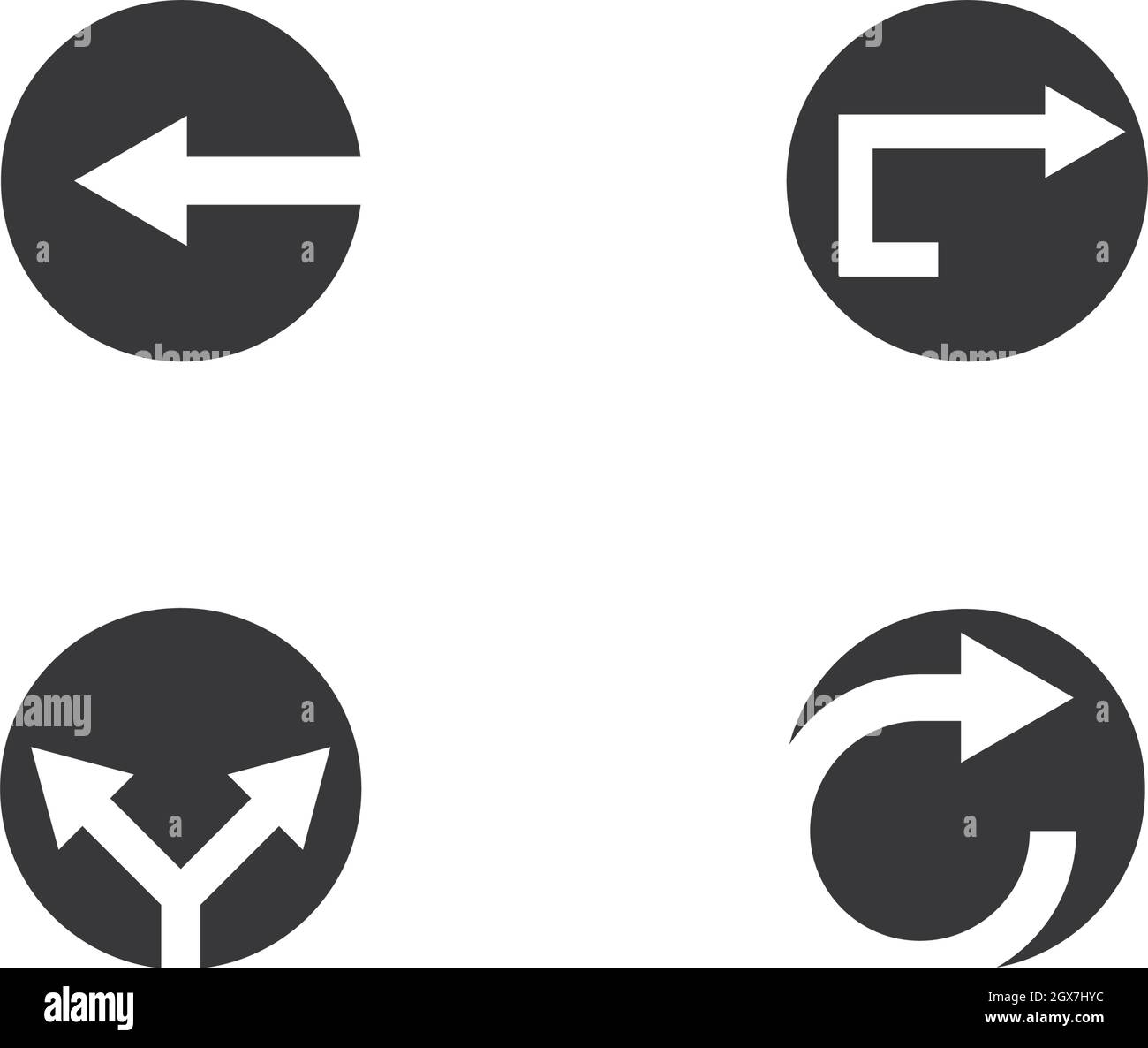 Arrow icon set vector illustration Logo Template design Stock Vector ...