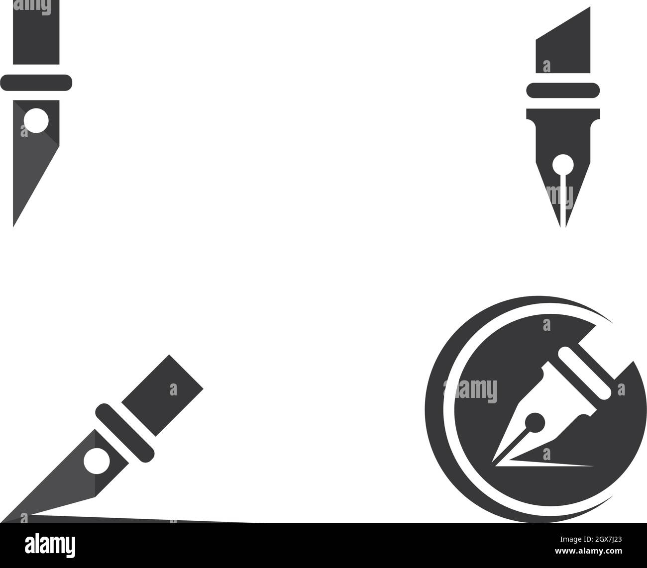pen Logo template Vector illustration Stock Vector Image & Art - Alamy