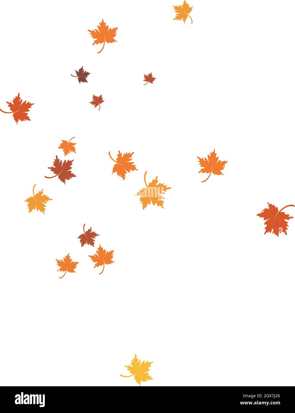 autumn Leaf background template vector illustration Stock Vector Image ...