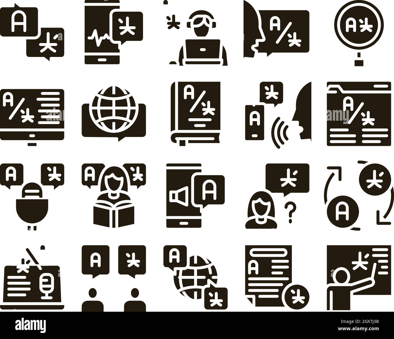 Translator Stock Vector Images - Alamy