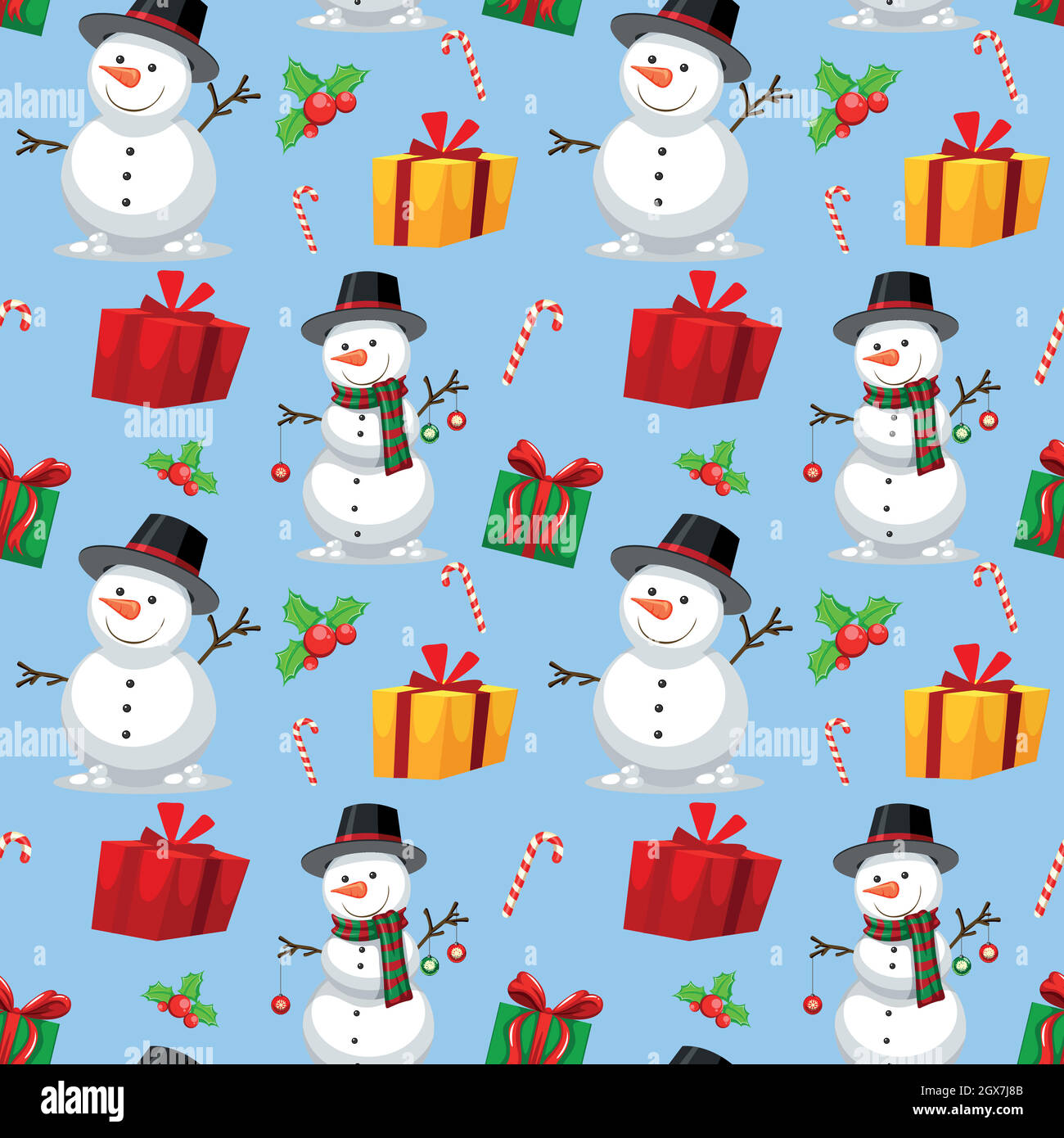 Christmas theme snow scene Stock Vector Images - Alamy