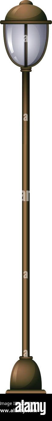 Light pole on background Stock Vector Images - Alamy
