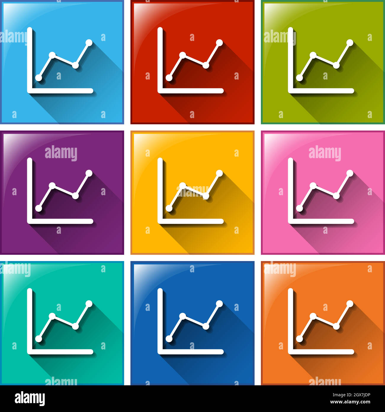 Red graph lines Stock Vector Images - Alamy