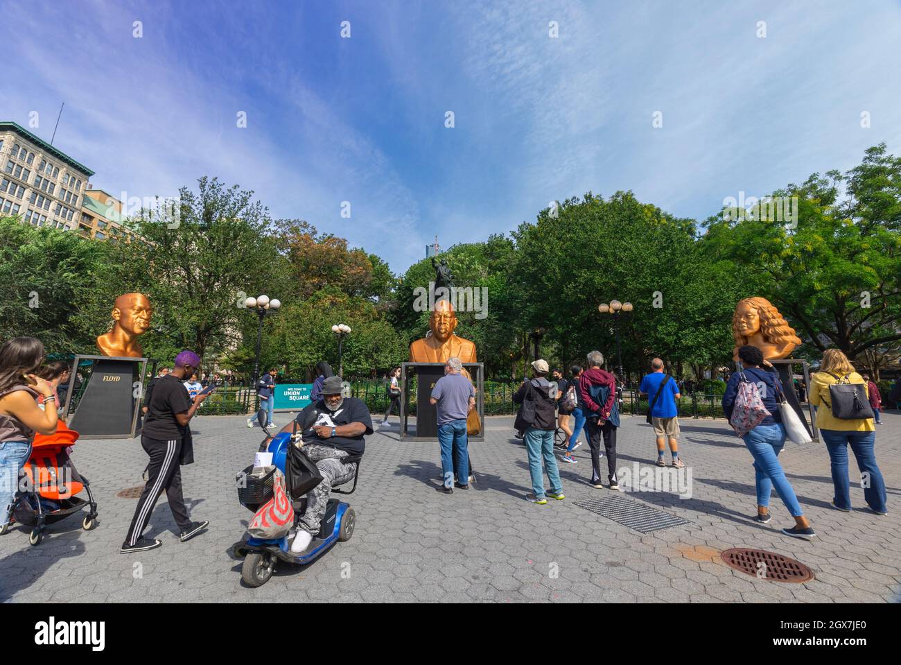 Statue Of The Police Death Violence Victims Placed At Union Square NYC ...