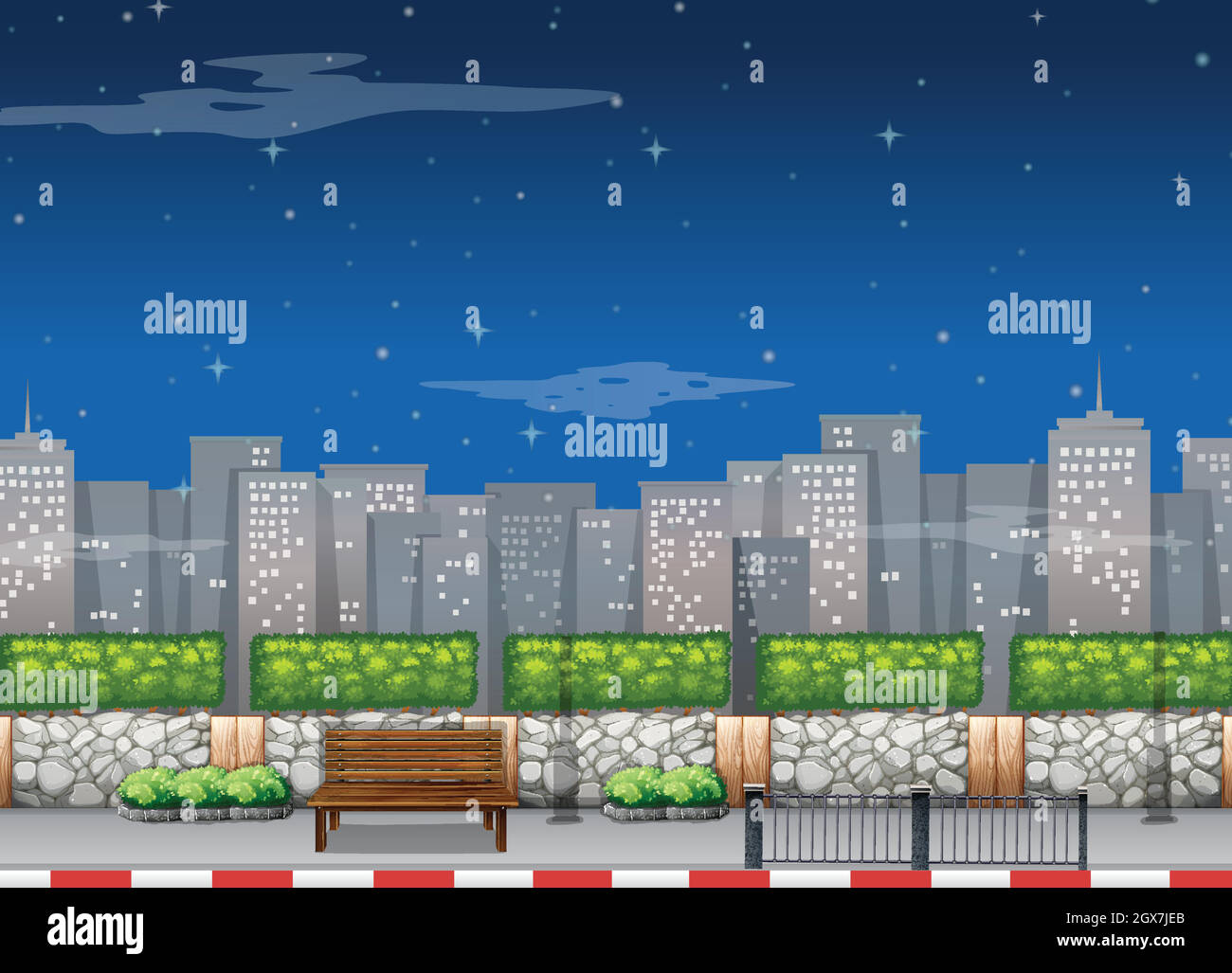 Neighborhood houses night sky Stock Vector Images - Alamy