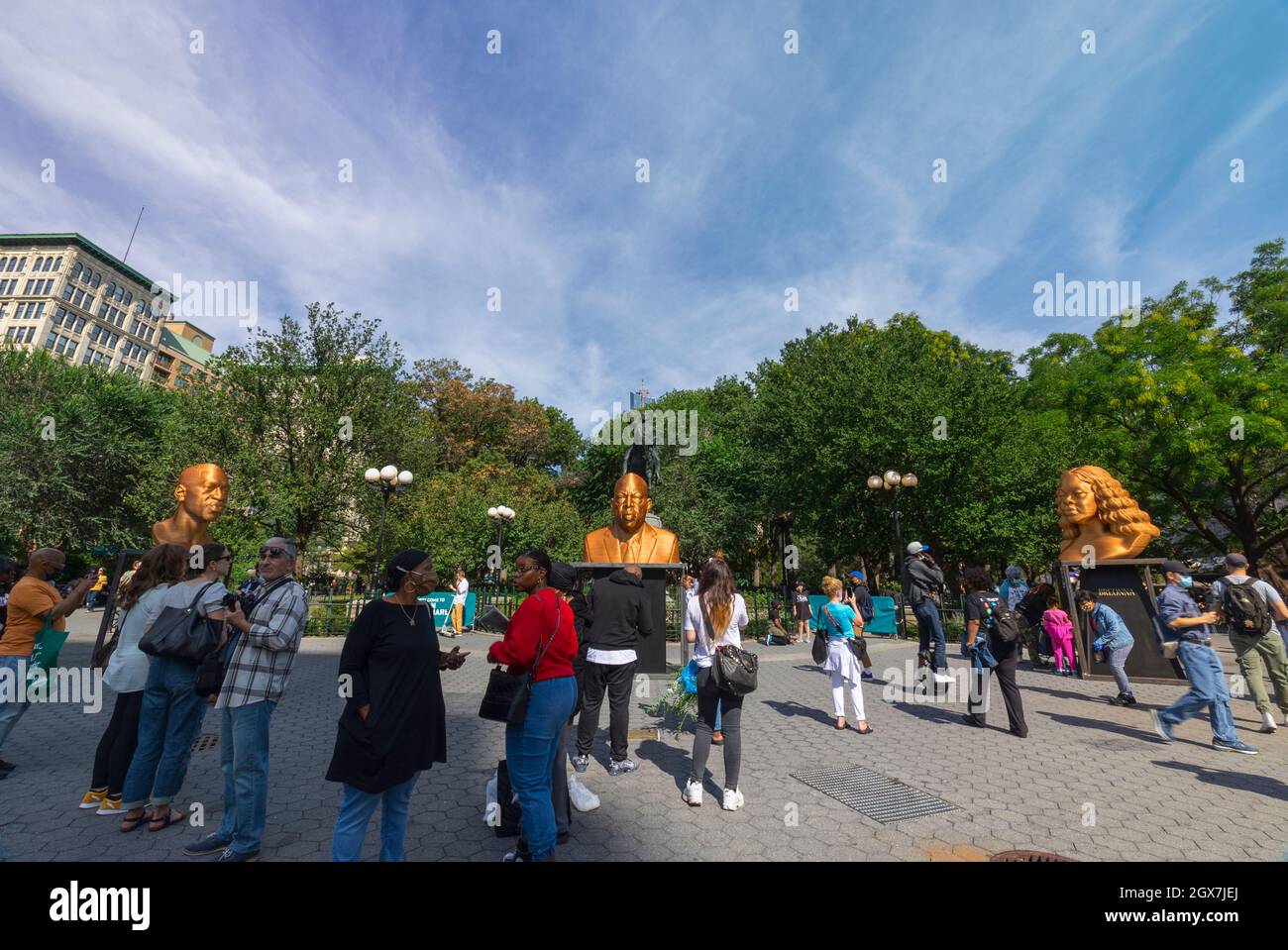 Statue Of The Police Death Violence Victims Placed At Union Square NYC ...