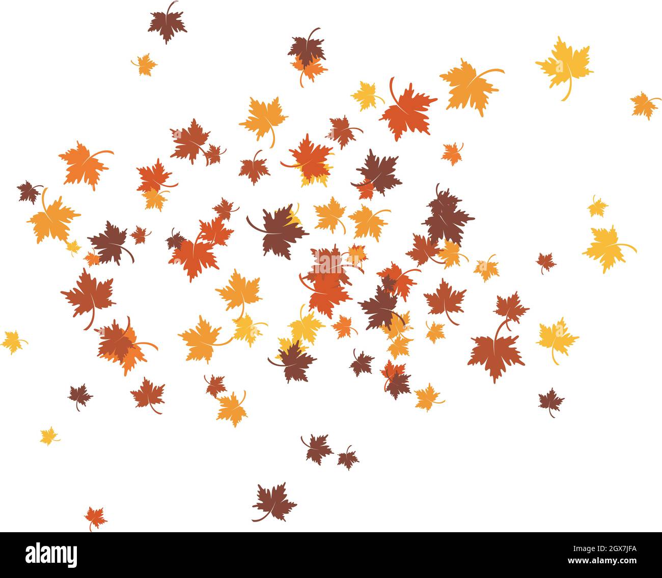 autumn Leaf background concept template vector illustration Stock ...