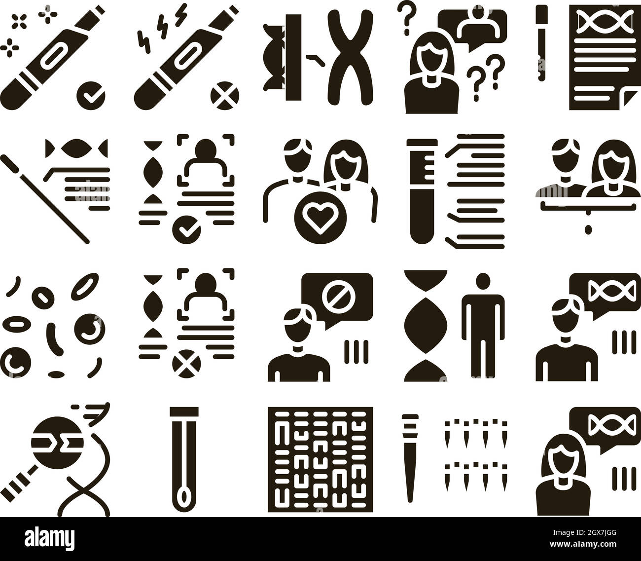 Dna icons genetic spiral Cut Out Stock Images & Pictures - Alamy