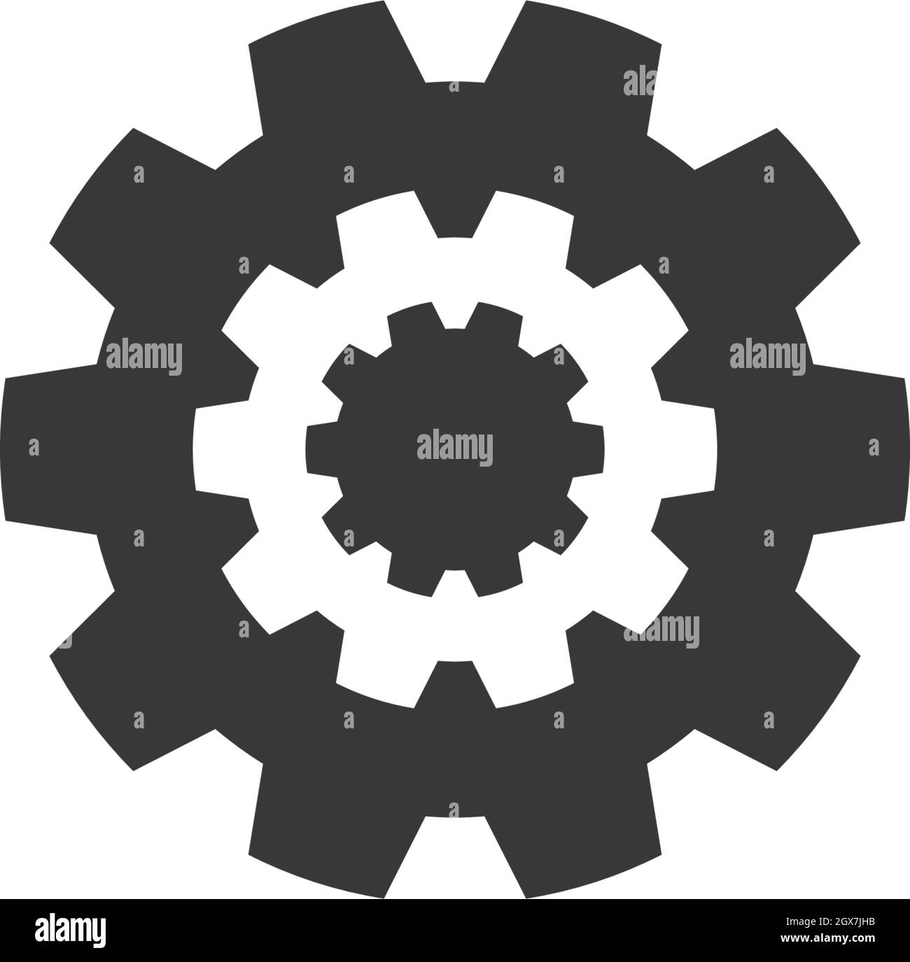 Gear vector icon illustration template design Stock Vector Image & Art ...