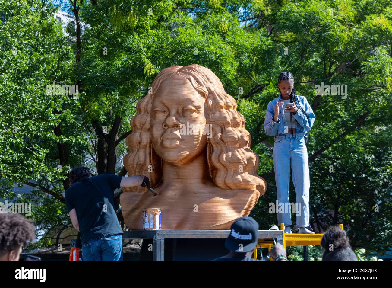 Statue Of The Police Death Violence Victims Placed At Union Square NYC ...