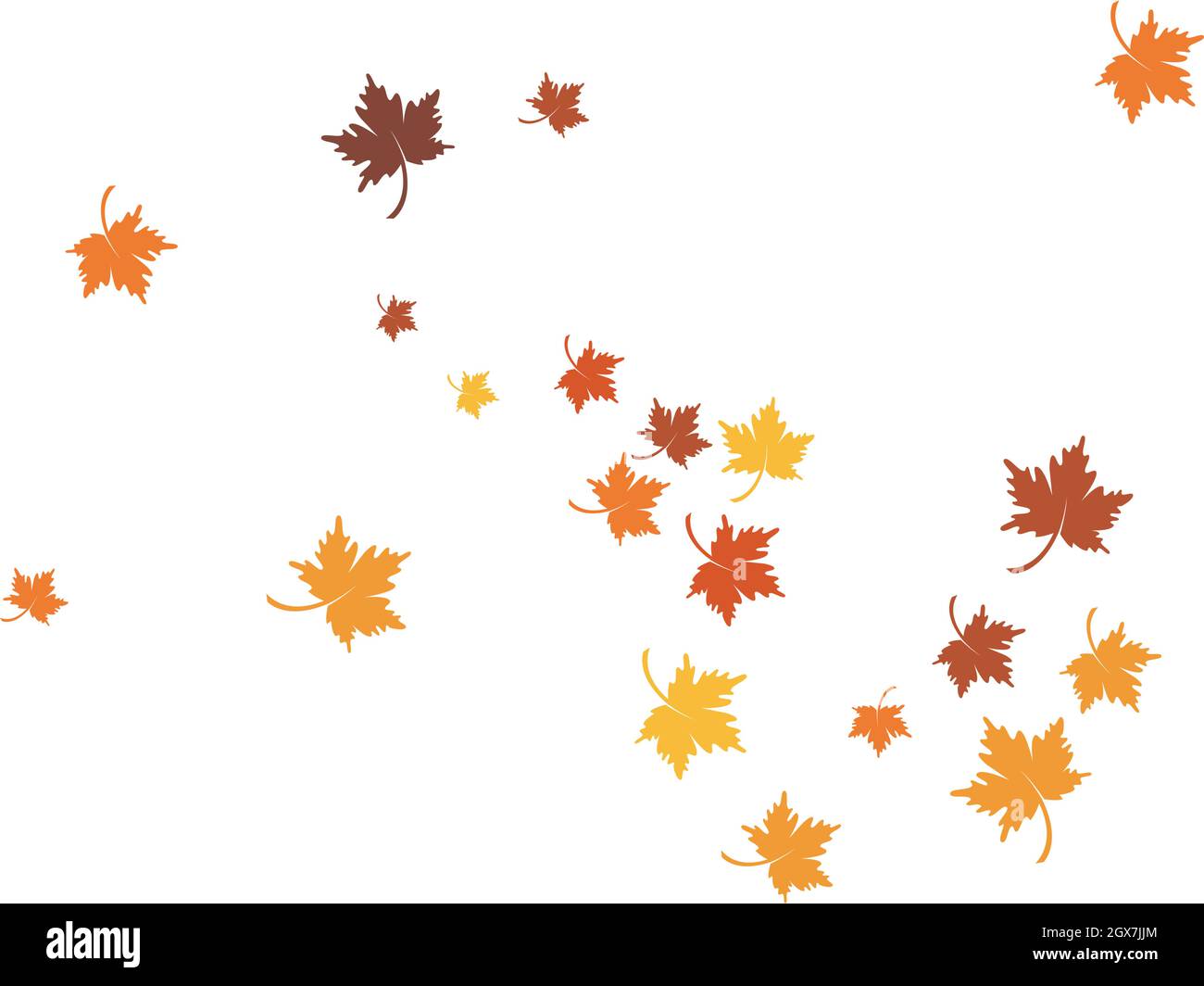 autumn Leaf background template vector illustration Stock Vector Image ...