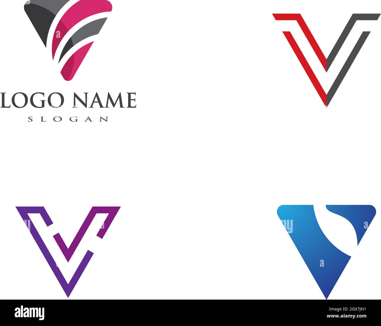 Letter v motion logo design hi-res stock photography and images - Alamy