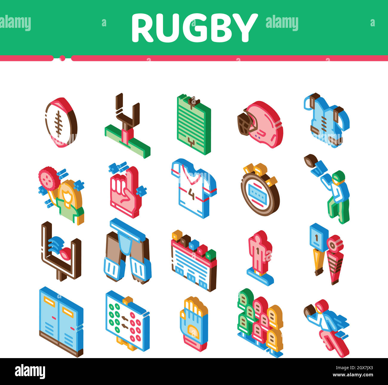 Rugby player vector hi-res stock photography and images - Alamy