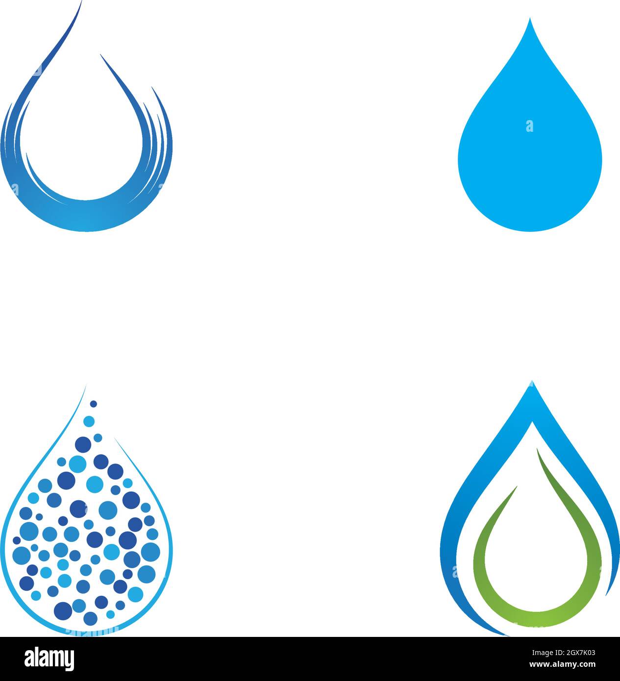 water drop Logo Template vector illustration design Stock Vector Image ...