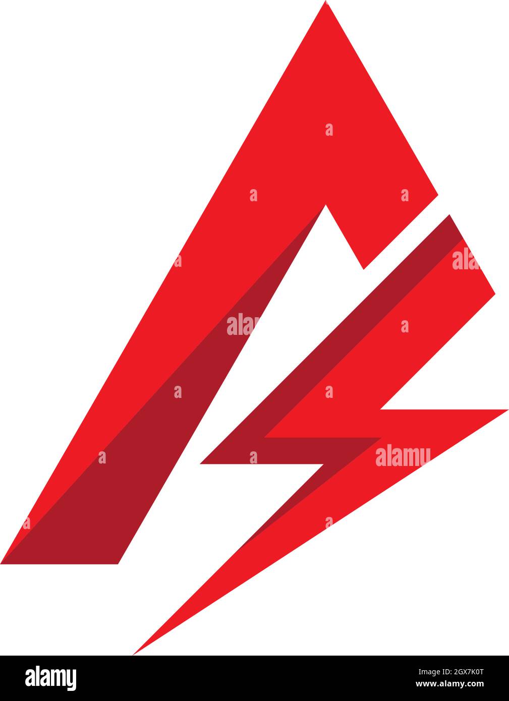 A Letter Lightning Logo Template vector icon illustration design Stock ...