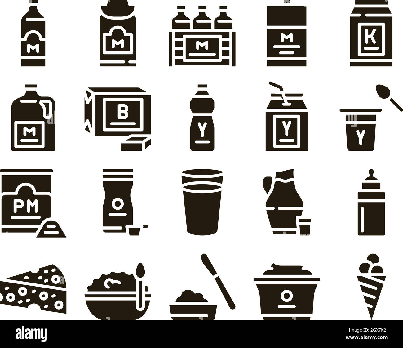 Curd food Stock Vector Images - Alamy