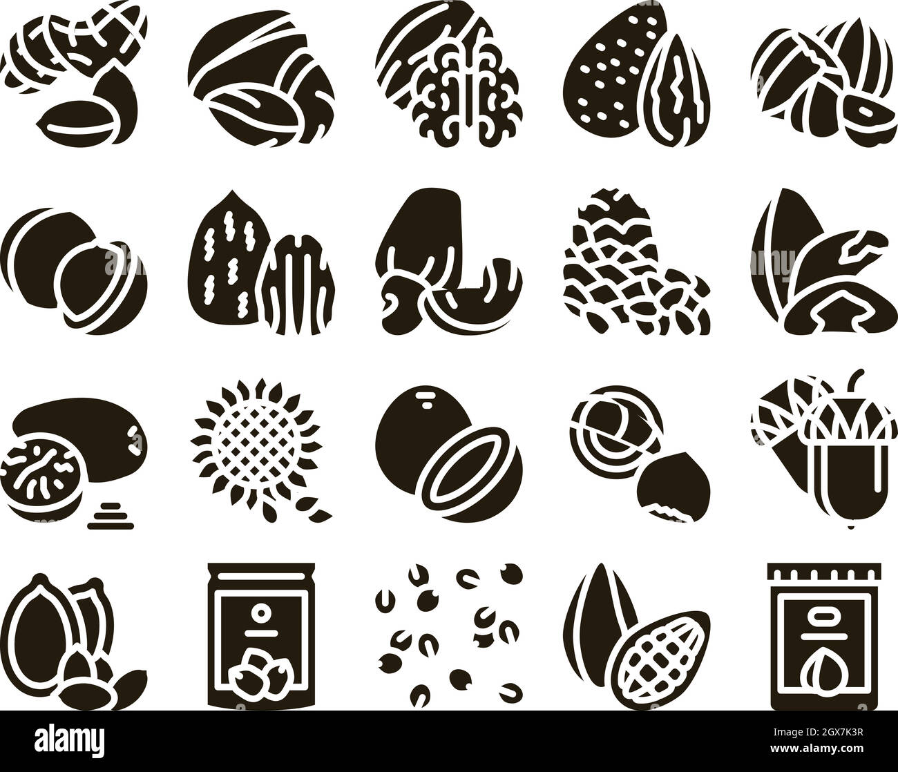Vector nut Stock Vector Images - Alamy
