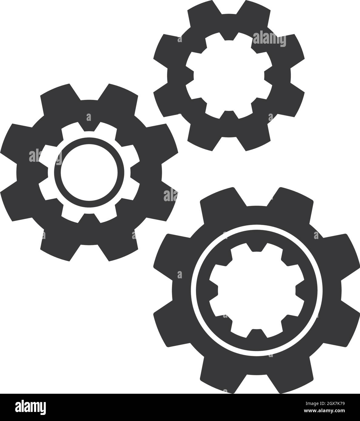 Gear vector icon illustration template design Stock Vector Image & Art ...