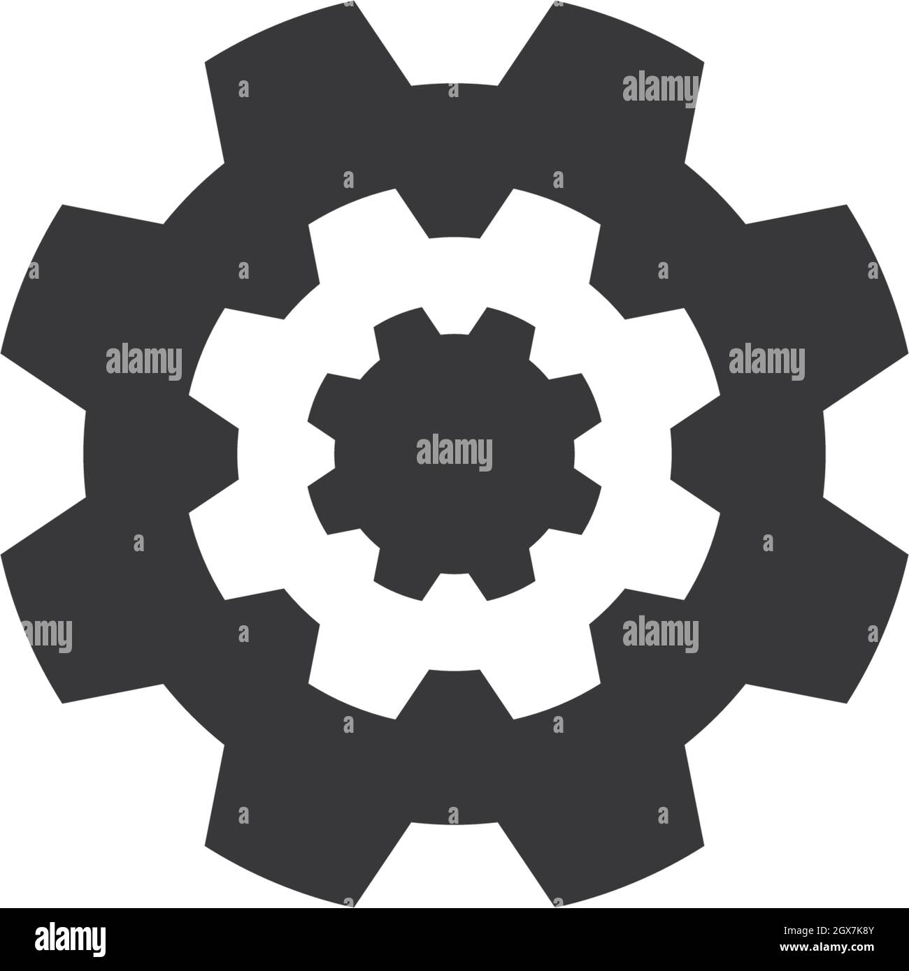 Gear vector icon illustration template design Stock Vector Image & Art ...