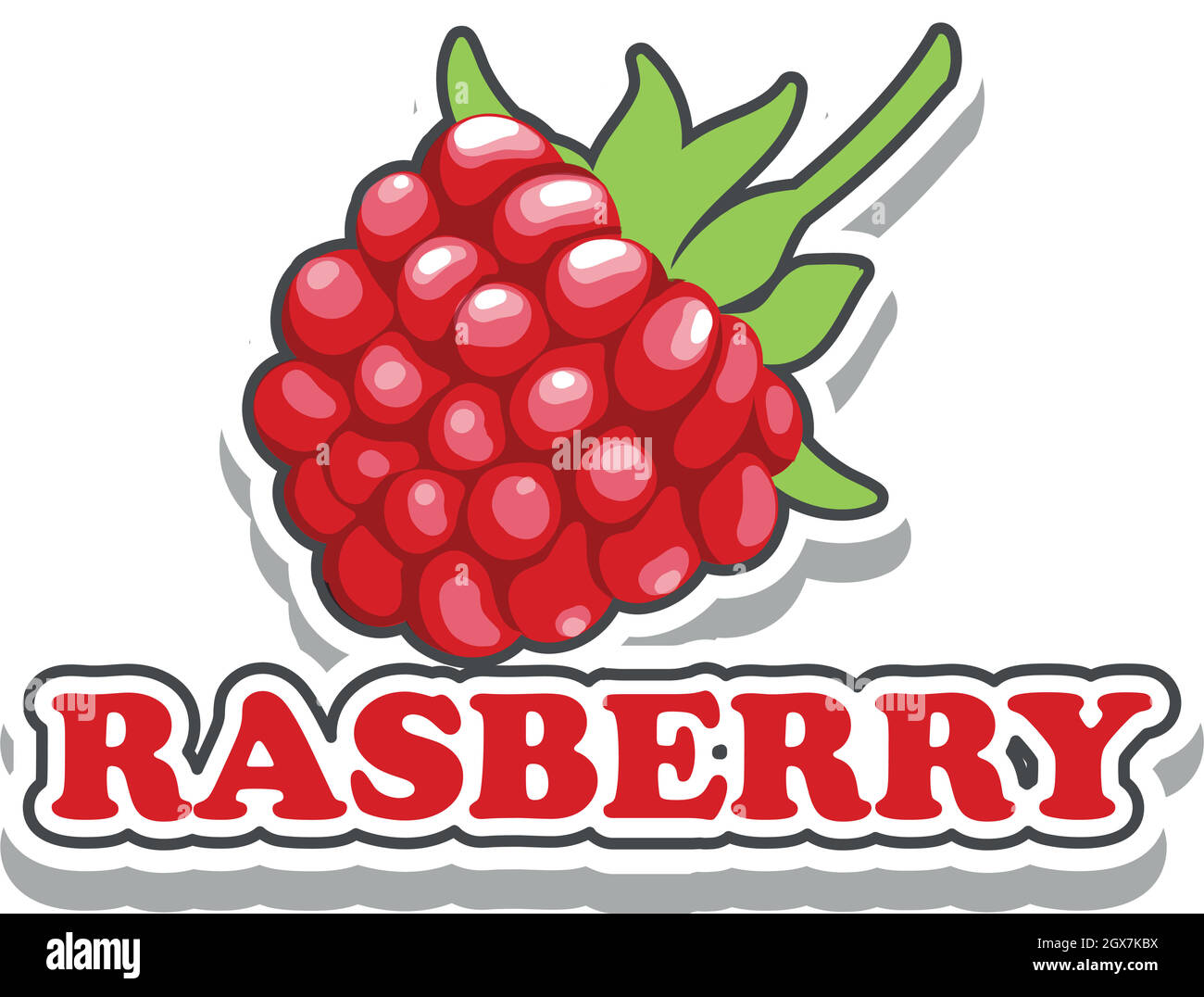 Font design with word raspberry Stock Vector Image & Art - Alamy