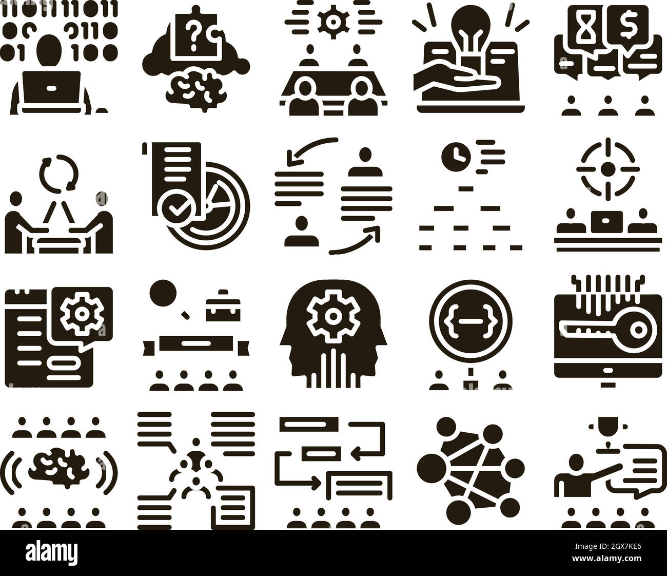 Hackathon Development Glyph Set Vector Stock Vector Image & Art - Alamy
