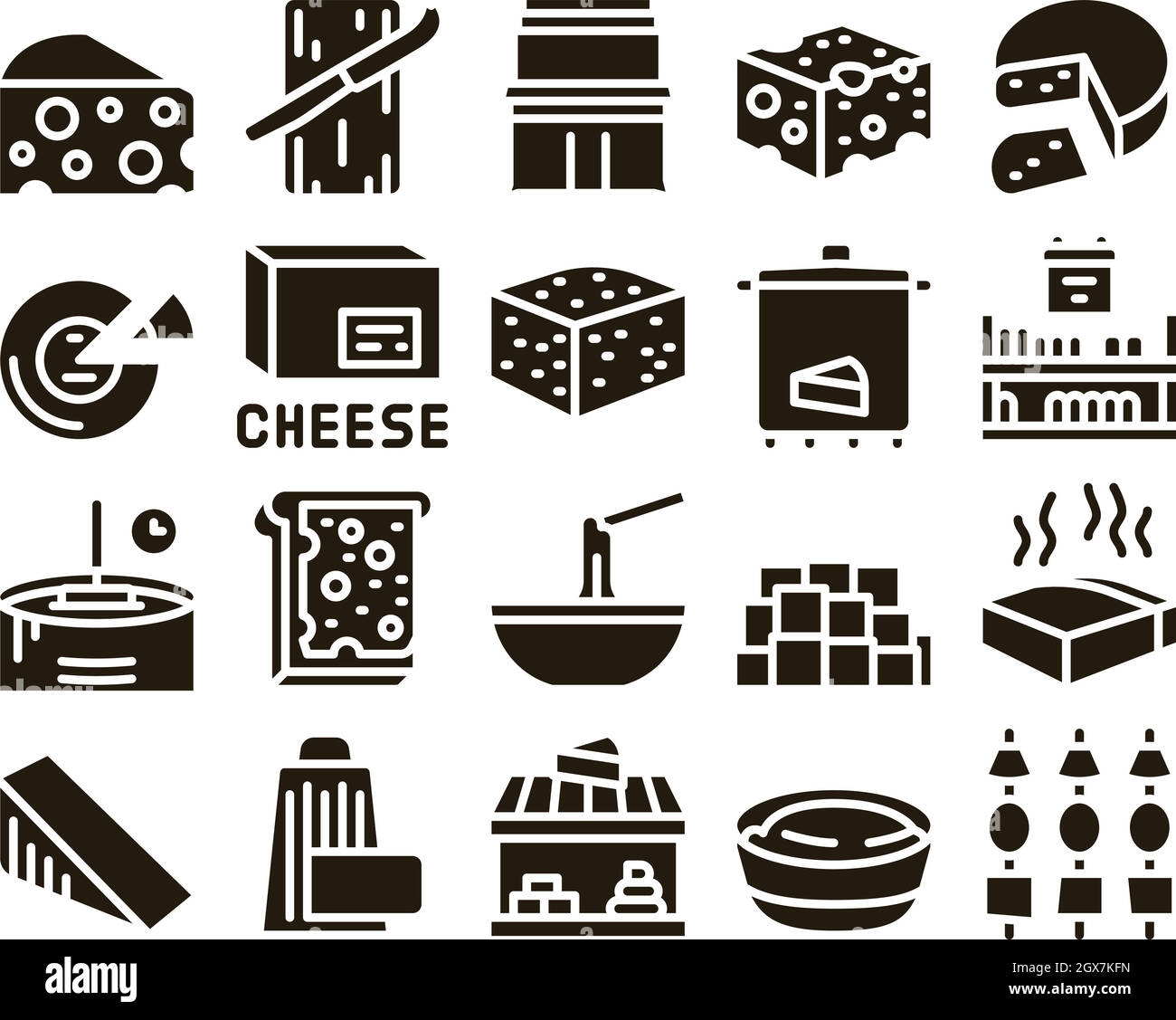 Cheese plate set Stock Vector Images - Alamy
