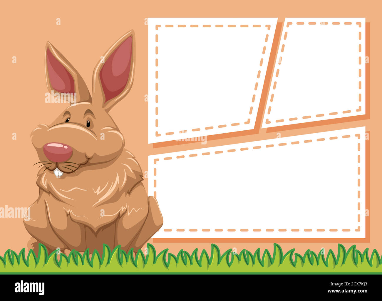 Illustration of a rabbit Stock Vector Images - Alamy