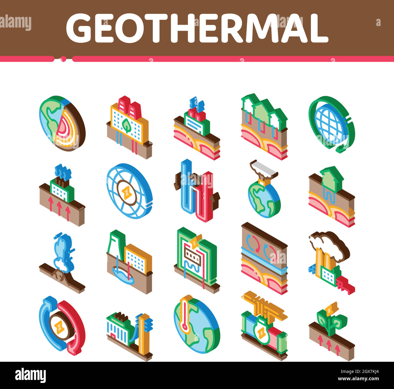 Geothermal Energy Isometric Icons Set Vector Stock Vector Image & Art ... Geothermal Energy Isometric Icons Set Vector Stock Vector Image & Art ...