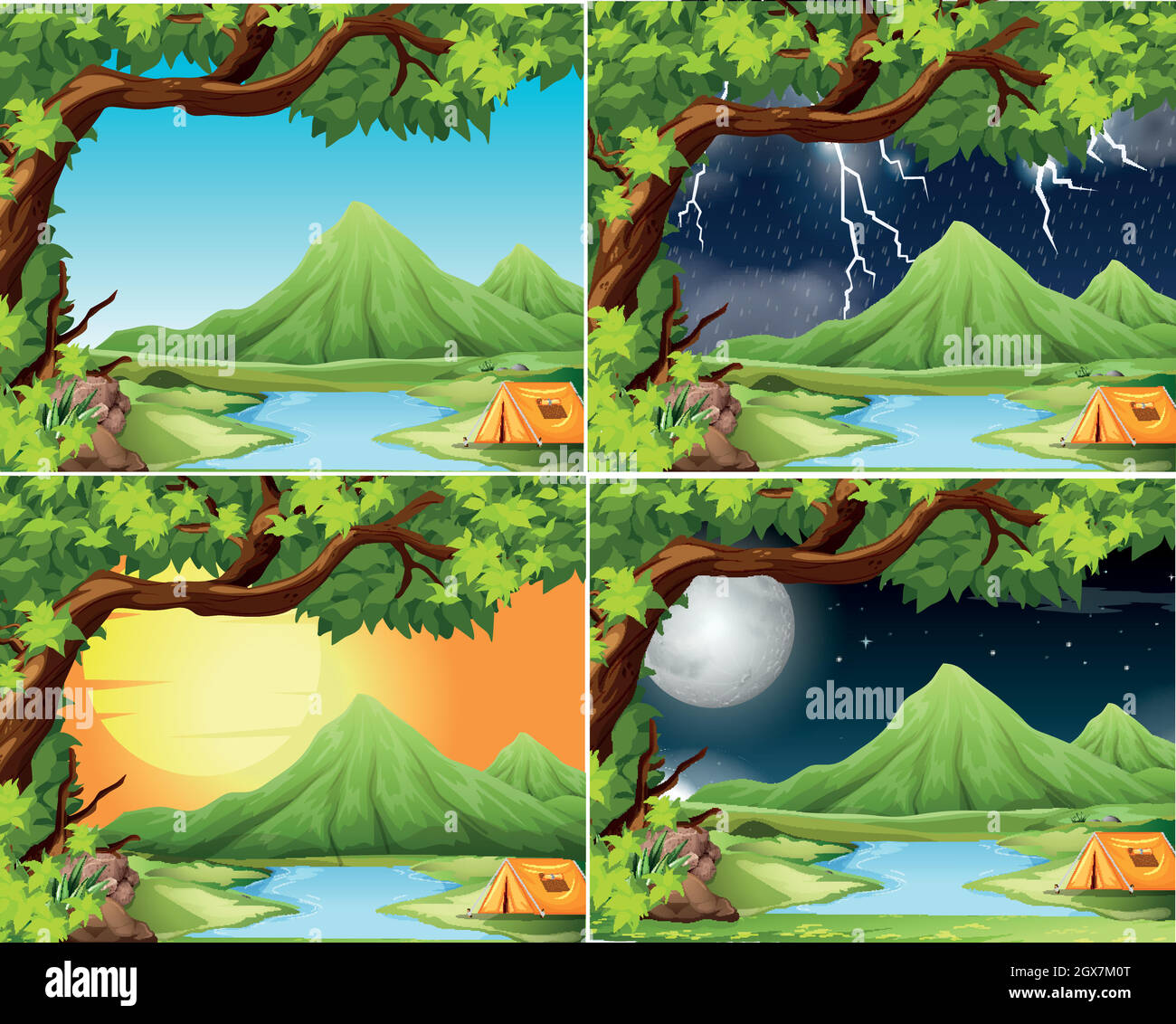 Different weather Stock Vector Images - Alamy