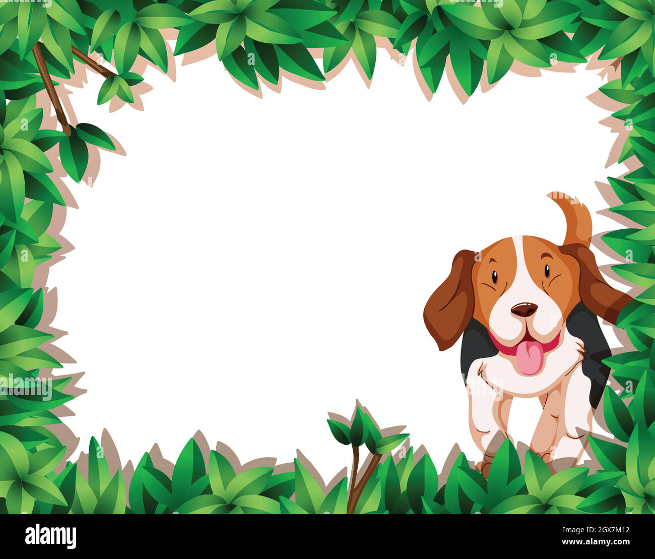Cute dog animal in Stock Vector Images - Alamy