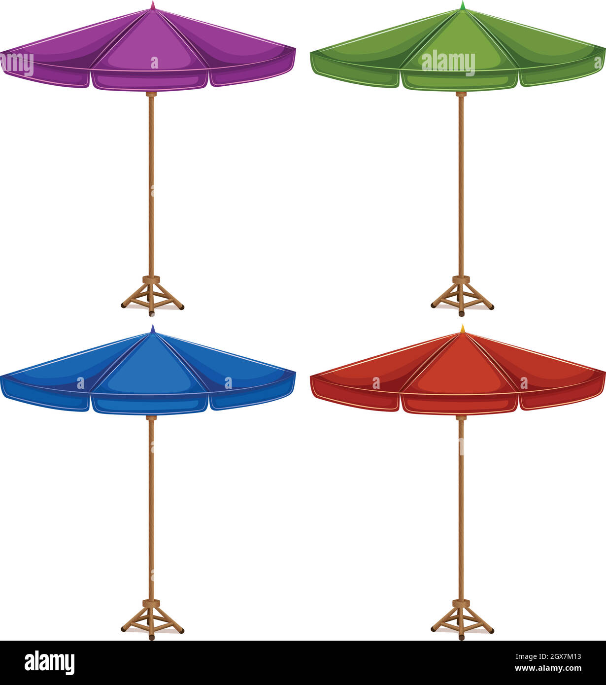 Umbrellas for shade Stock Vector Images - Alamy