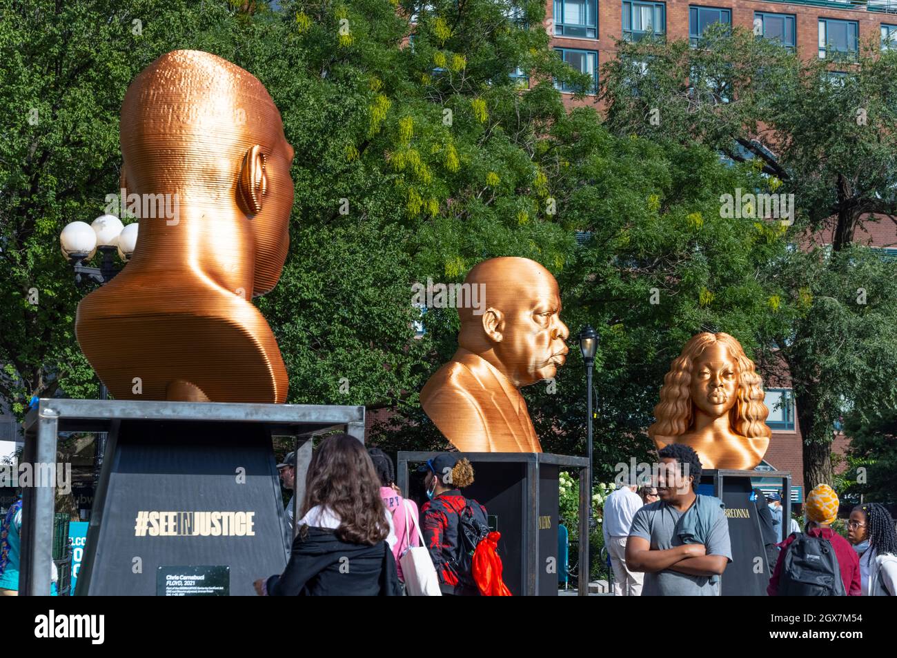 Statue Of The Police Death Violence Victims Placed At Union Square NYC ...