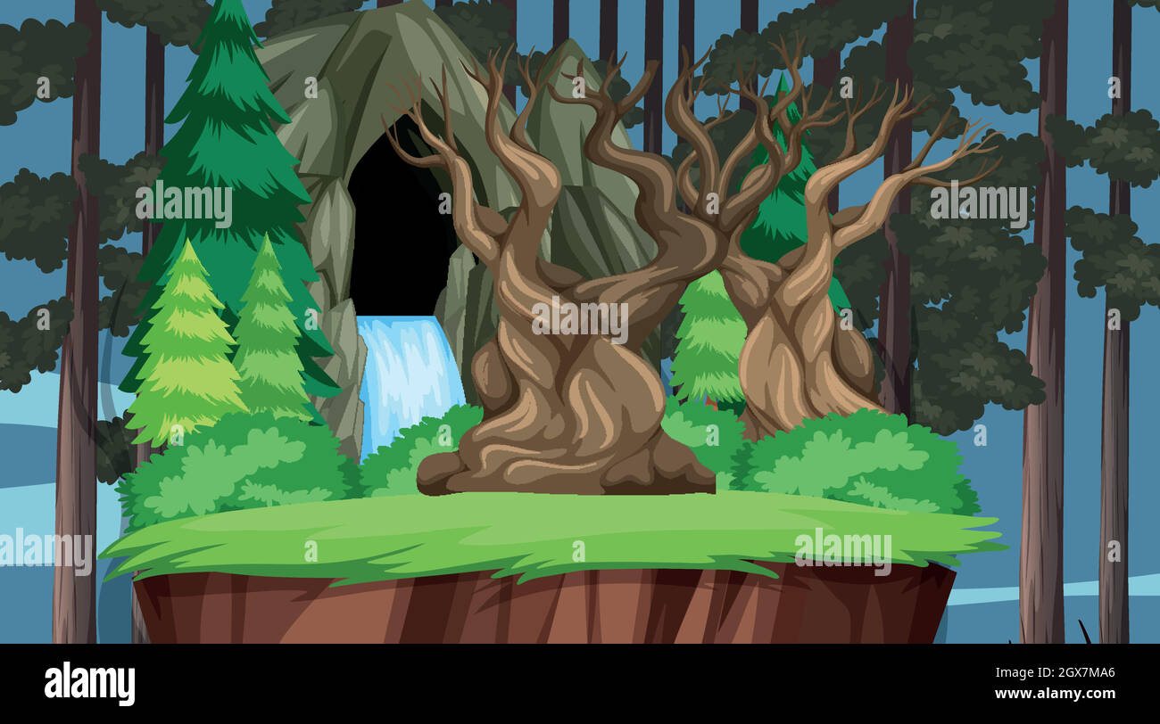 Nature scene landscape template Stock Vector Image & Art - Alamy