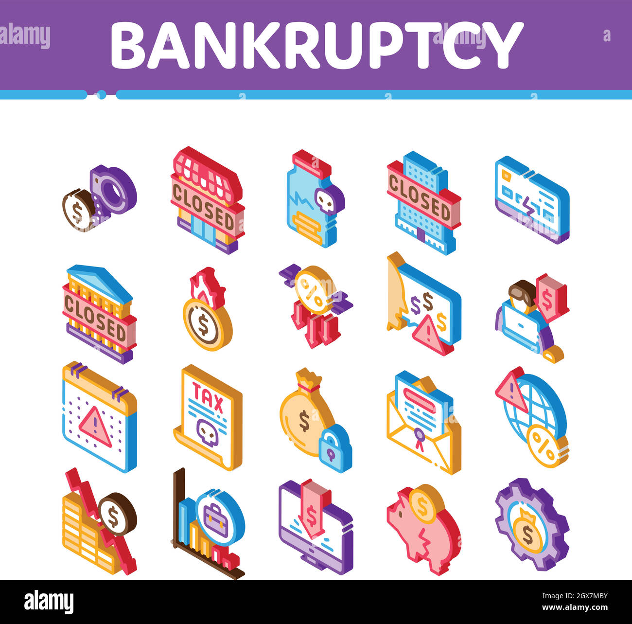 3d business icons and illustrations hi-res stock photography and images ...