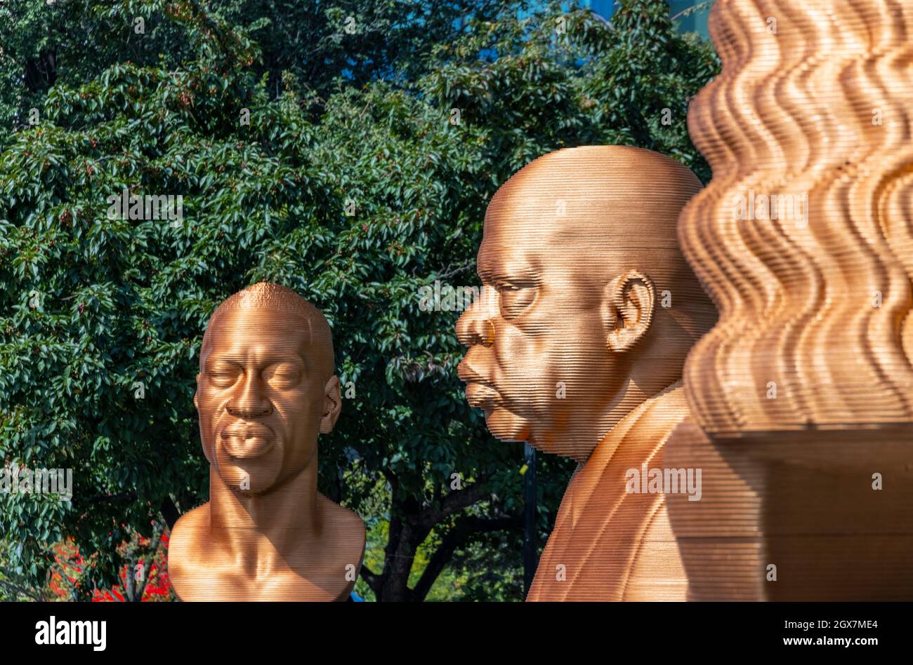 Statue Of The Police Death Violence Victims Placed At Union Square NYC ...