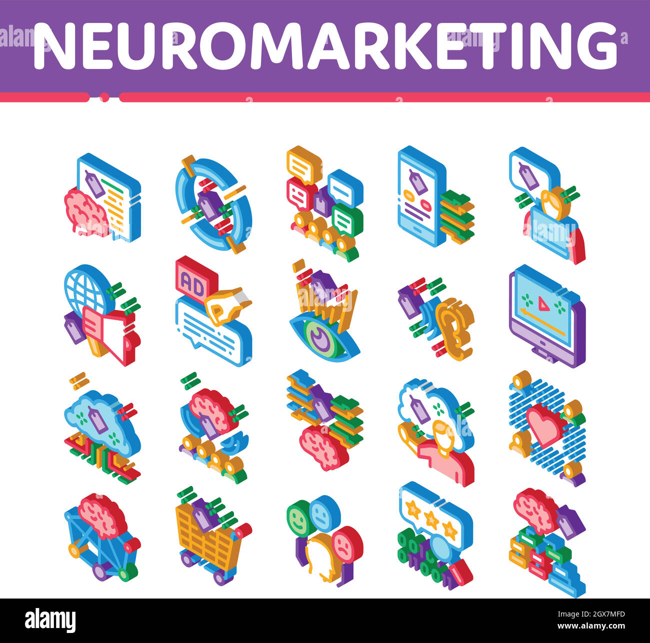 Binary code color icons Stock Vector Images - Alamy