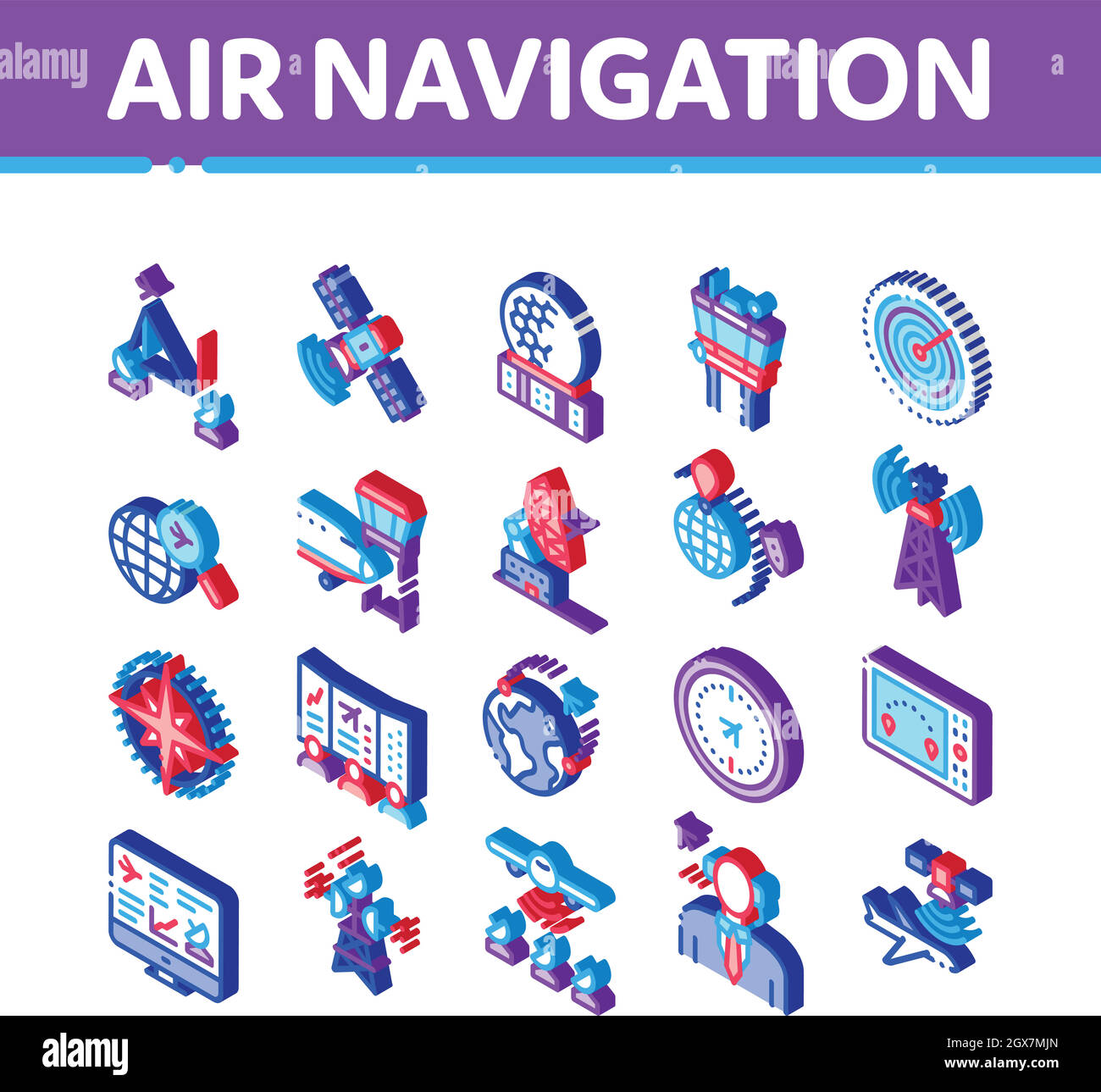 Air traffic signal antenna Stock Vector Images - Alamy