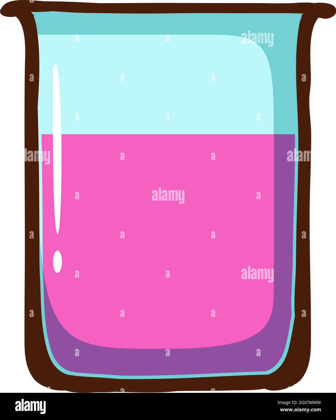 Cartoon science beaker Cut Out Stock Images & Pictures - Alamy