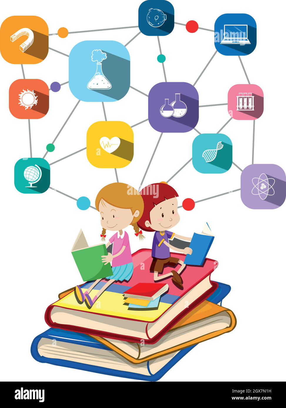 Symbol picture books Stock Vector Images - Alamy