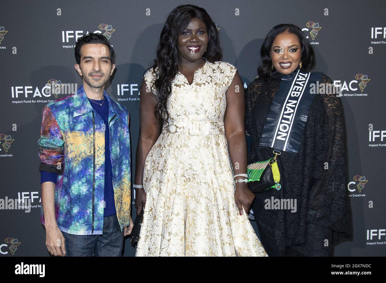 Imran Amed Roberta Annan And Rozan Ahmed Attending The Ifaac Party As Part Of Paris Fashion