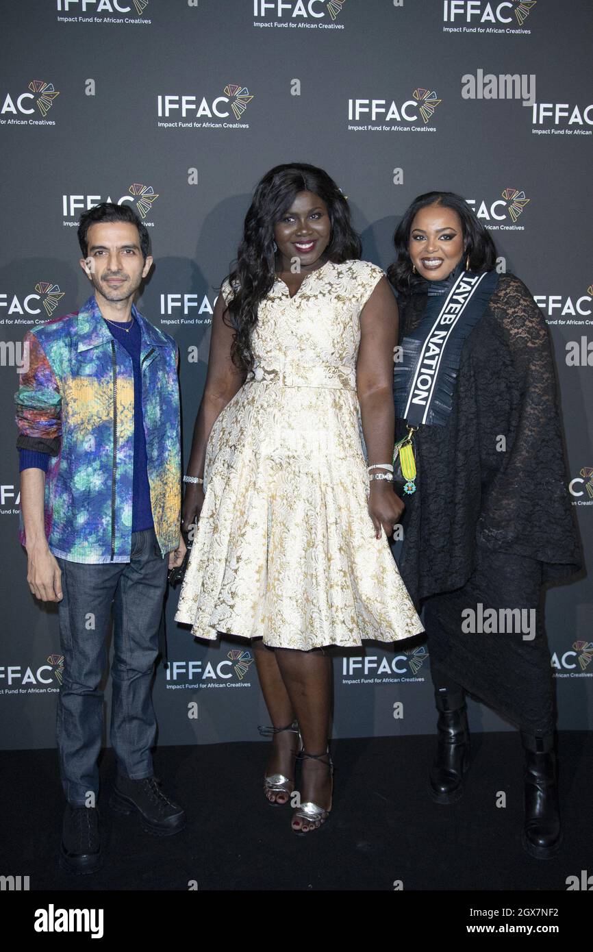 Imran Amed Roberta Annan And Rozan Ahmed Attending The Ifaac Party As Part Of Paris Fashion